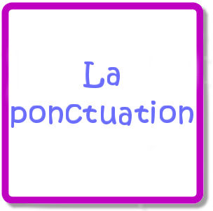 Les différents signes de ponctuation